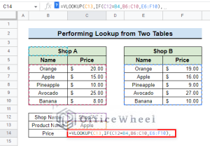 How to Use VLOOKUP with IF Statement in Google Sheets
