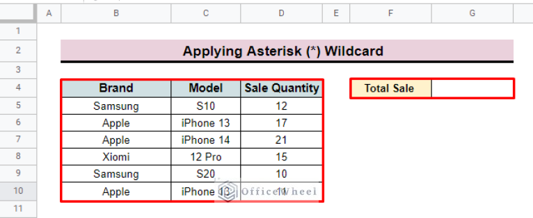 How to Use Wildcard in Google Sheets (3 Practical Examples)