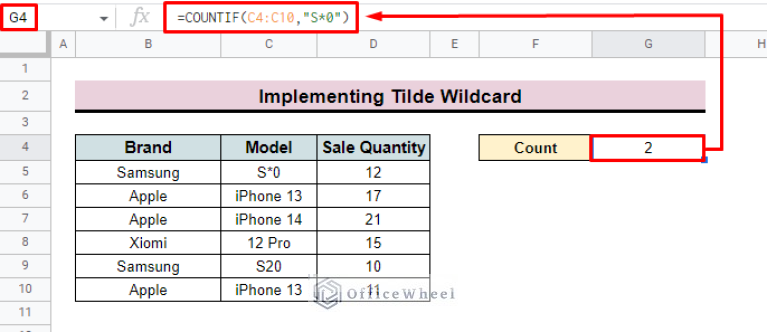 How to Use Wildcard in Google Sheets (3 Practical Examples)