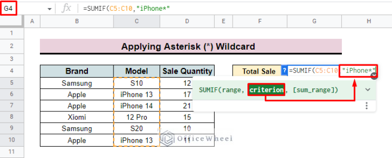 How to Use Wildcard in Google Sheets (3 Practical Examples)