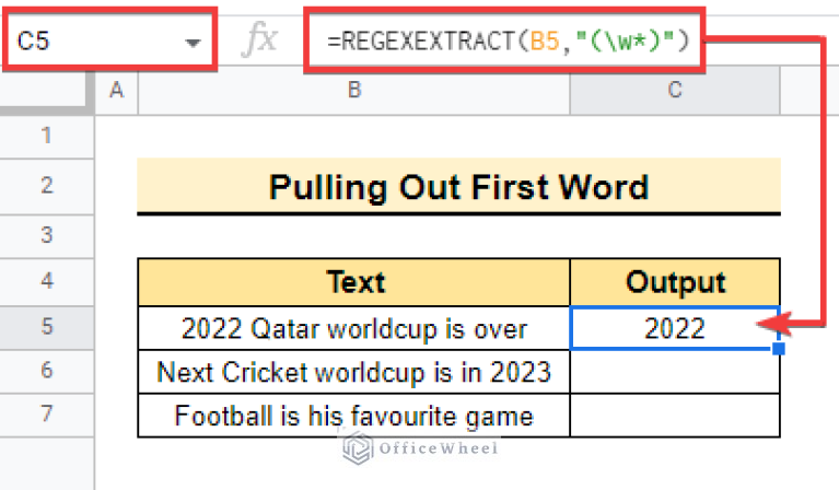 Use REGEXEXTRACT Function Between Two Characters in Google Sheets