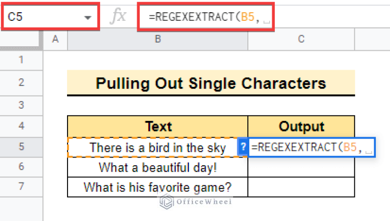 Use REGEXEXTRACT Function Between Two Characters in Google Sheets