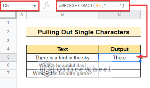 Use REGEXEXTRACT Function Between Two Characters in Google Sheets