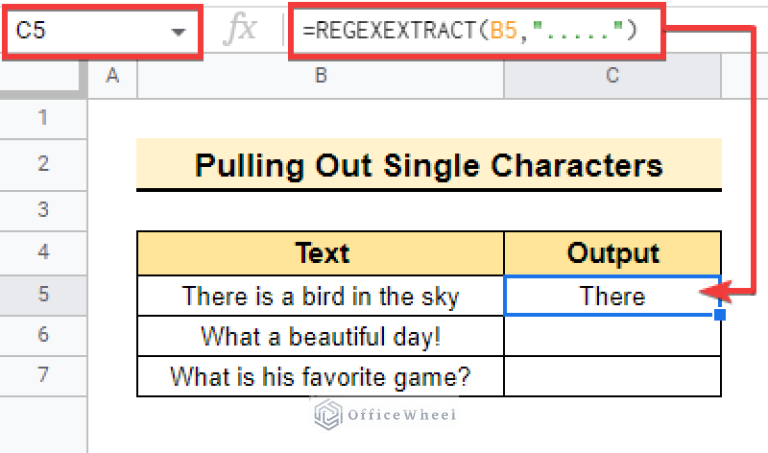 Use REGEXEXTRACT Function Between Two Characters in Google Sheets