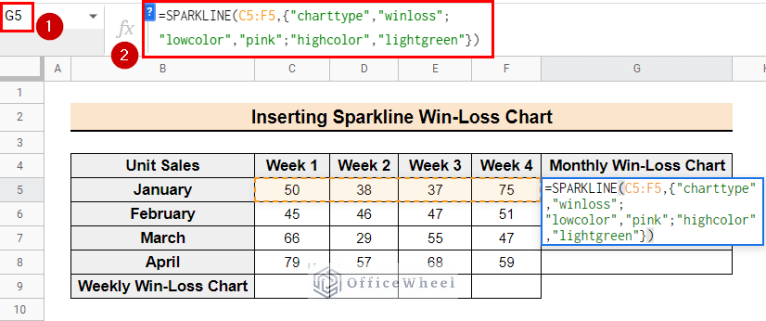 How to Insert Sparklines in Google Sheets (4 Useful Examples)