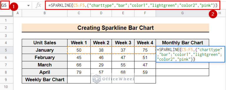 How to Insert Sparklines in Google Sheets (4 Useful Examples)