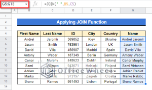 How to Add Space with CONCATENATE in Google Sheets