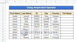 How to Add Space with CONCATENATE in Google Sheets