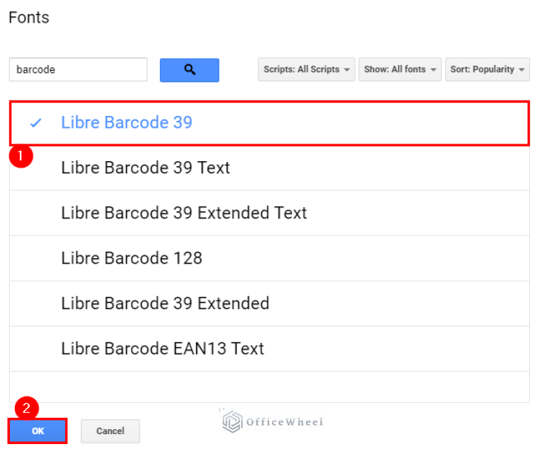 How to Apply Barcode Font in Google Sheets (With Easy Steps)