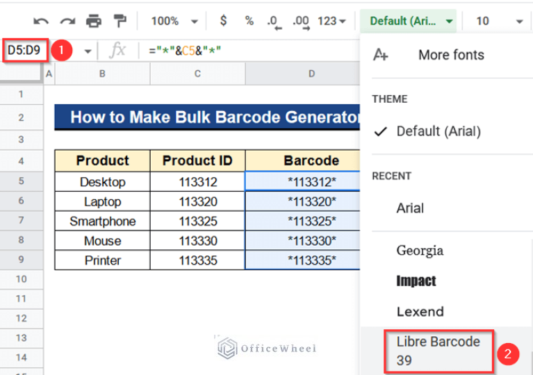 How to Make Bulk Barcode Generator in Google Sheets