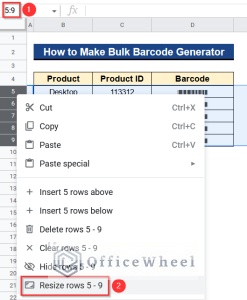 How to Make Bulk Barcode Generator in Google Sheets
