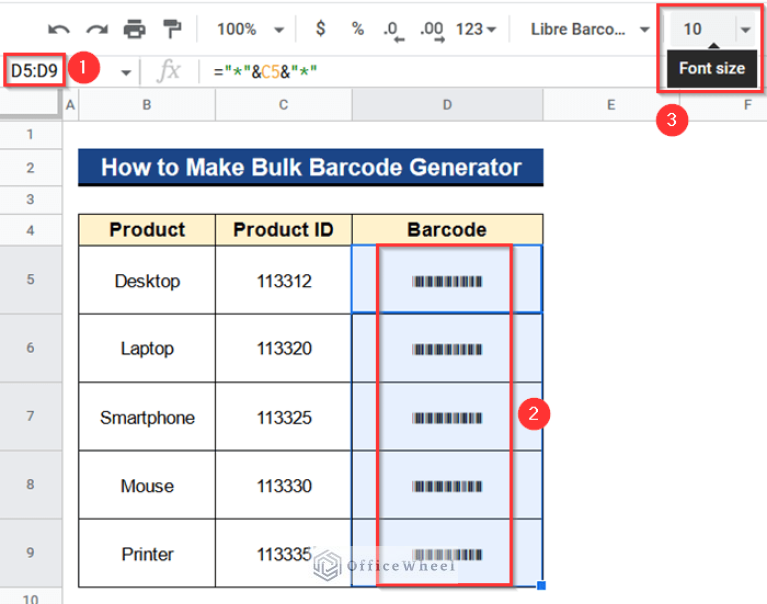 How to Make Bulk Barcode Generator in Google Sheets
