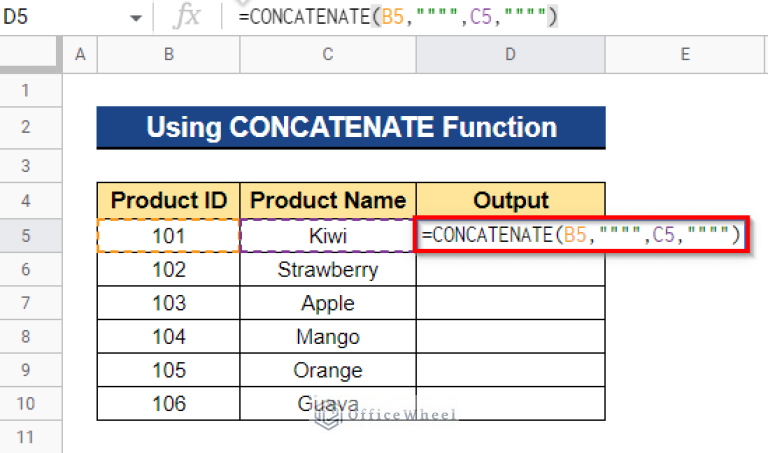 how-to-concatenate-double-quotes-in-google-sheets-3-ways