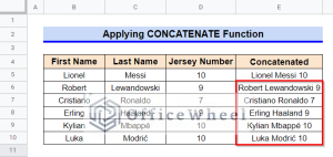 How to Concatenate Multiple Cells in Google Sheets (11 Examples)