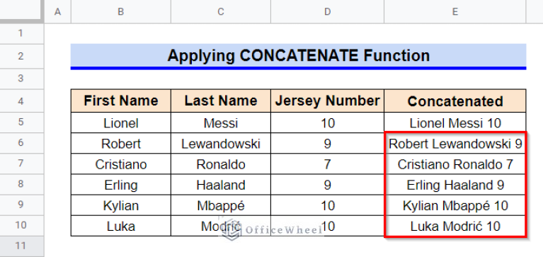 How to Concatenate Multiple Cells in Google Sheets (11 Examples)