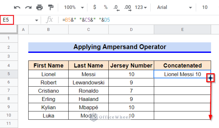 How to Concatenate Multiple Cells in Google Sheets (11 Examples)