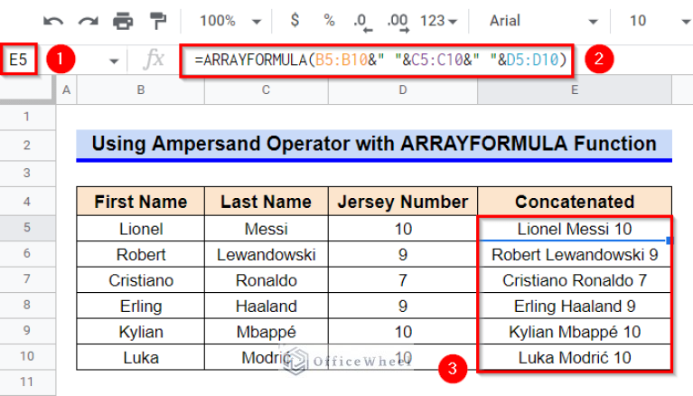 How to Concatenate Multiple Cells in Google Sheets (11 Examples)