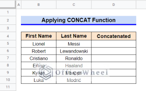 How to Concatenate Multiple Cells in Google Sheets (11 Examples)