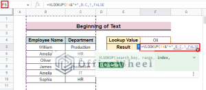 How to VLOOKUP for Partial Match in Google Sheets