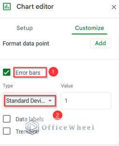 Calculate Standard Deviation with IF Condition in Google Sheets