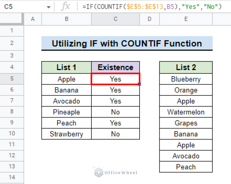 How to Check If Value Exists in Range in Google Sheets (4 Ways)