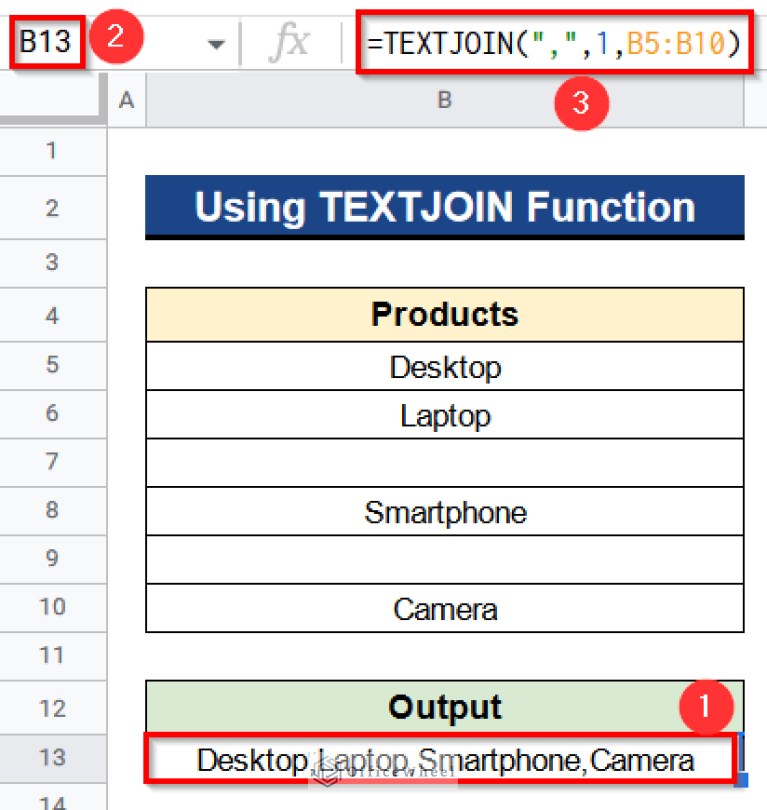 How to Concatenate If Cell Is Not Blank in Google Sheets (7 Ways)