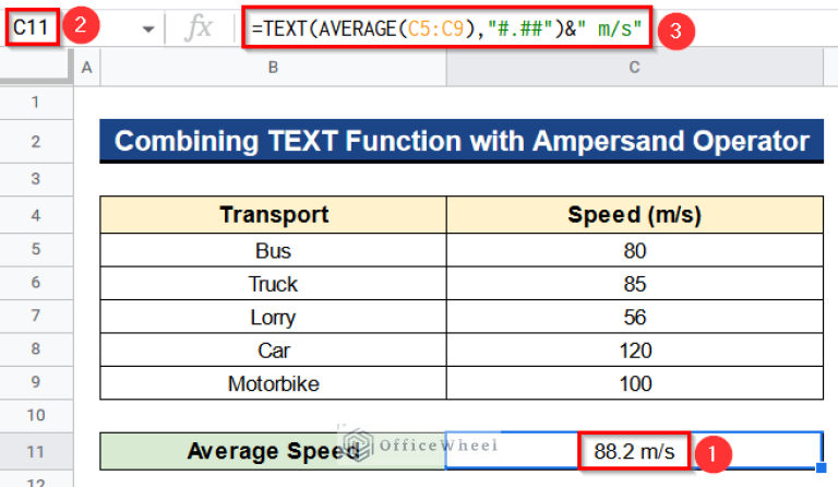 How to Concatenate Text and Formula in Google Sheets (7 Ways)