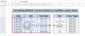 Google Sheets Conditional Formatting with INDEX-MATCH