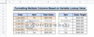 Google Sheets Conditional Formatting with INDEX-MATCH