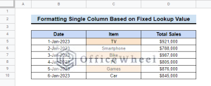Google Sheets Conditional Formatting with INDEX-MATCH
