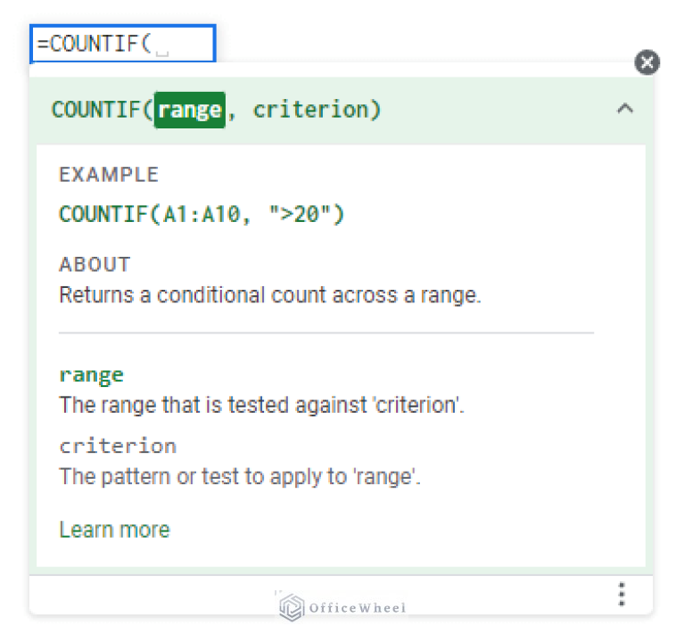 Use COUNTIF If Cell Contains Specific Text In Google Sheets