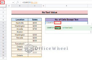 How to Use COUNTIF for Cells Not Equal to Text in Google Sheets