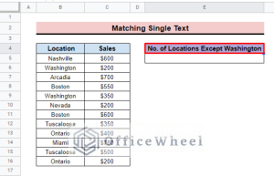How to Use COUNTIF for Cells Not Equal to Text in Google Sheets