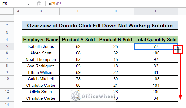 Solved Google Sheets Double Click Fill Down Not Working