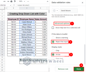 How to Apply Color to Drop Down List in Google Sheets (2 Ways)