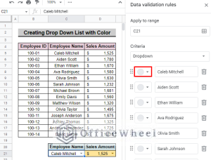 How to Apply Color to Drop Down List in Google Sheets (2 Ways)