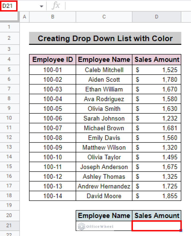 How to Apply Color to Drop Down List in Google Sheets (2 Ways)