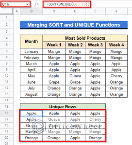 How to Filter Unique Rows in Google Sheets (4 Easy Ways)