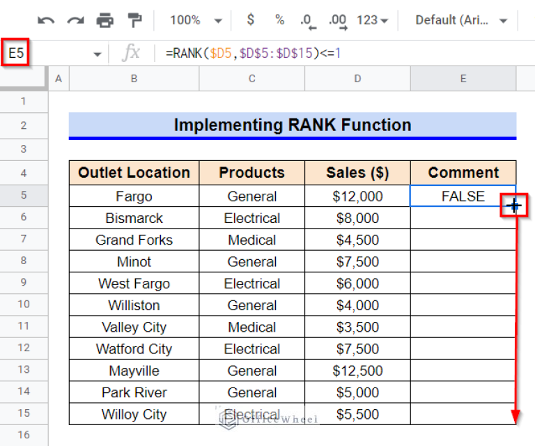 How to Find Largest Value in Column in Google Sheets (7 Ways)