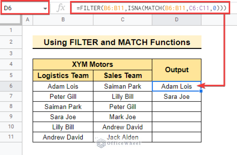 How To Find Missing Values Between Two Columns In Google Sheets