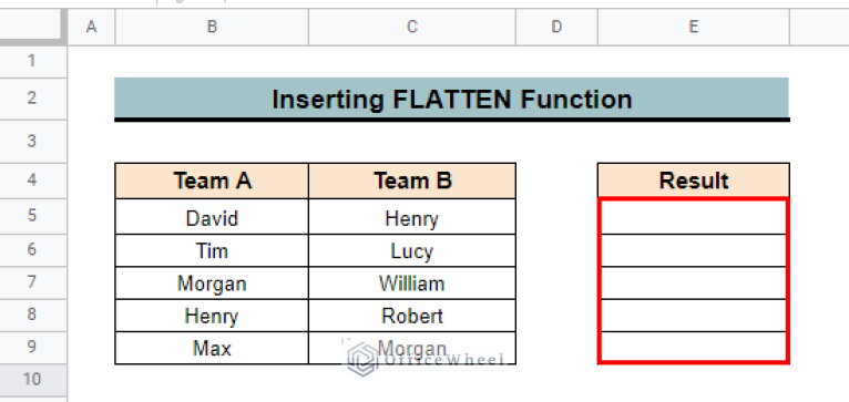 How to Find Unique Values Between 2 Columns in Google Sheets