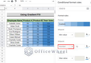 How to Apply Gradient Fill in Google Sheets (With Easy Steps)
