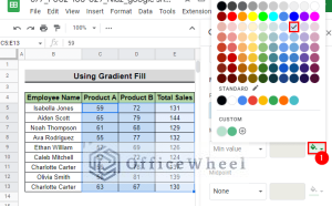 How to Apply Gradient Fill in Google Sheets (With Easy Steps)