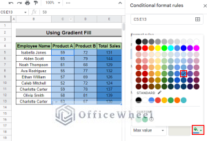 How to Apply Gradient Fill in Google Sheets (With Easy Steps)