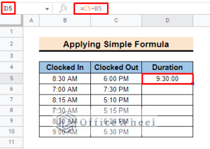 How to Calculate Hours Between Two Times in Google Sheets