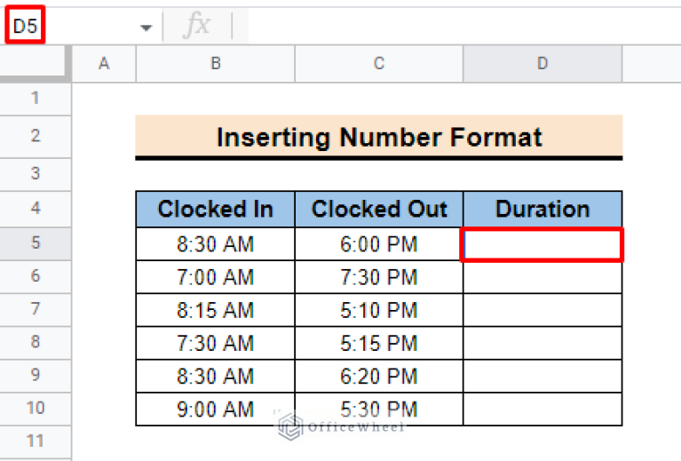 How to Calculate Hours Between Two Times in Google Sheets