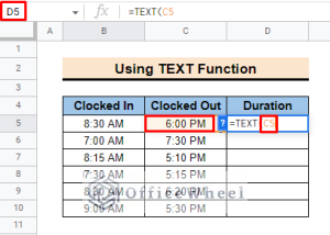 How to Calculate Hours Between Two Times in Google Sheets