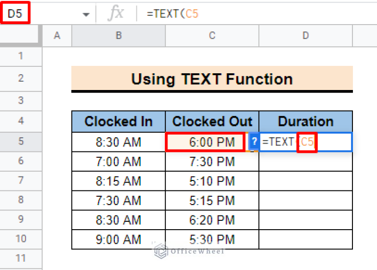 How to Calculate Hours Between Two Times in Google Sheets