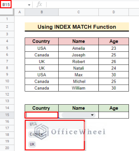 Use of Google Sheets INDEX MATCH in Multiple Columns