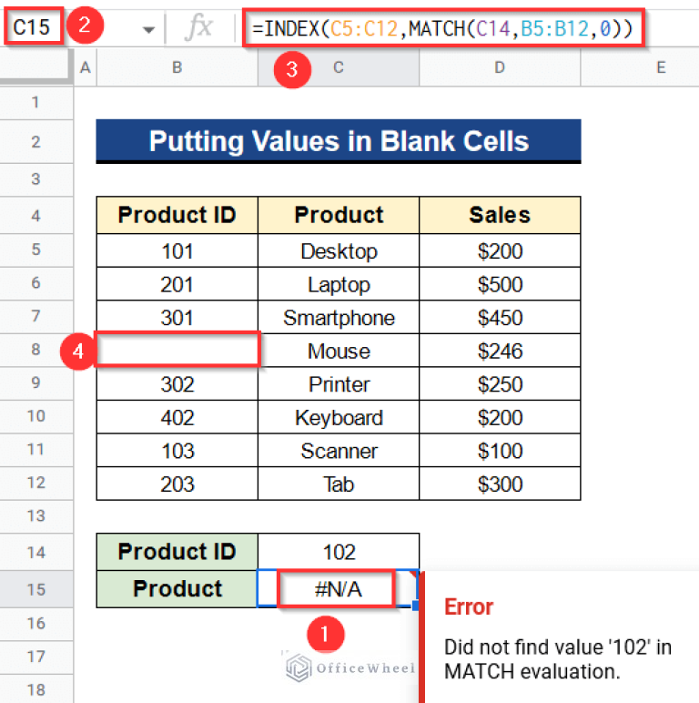 [Fixed!] INDEX MATCH Is Not Working in Google Sheets (5 Fixes)